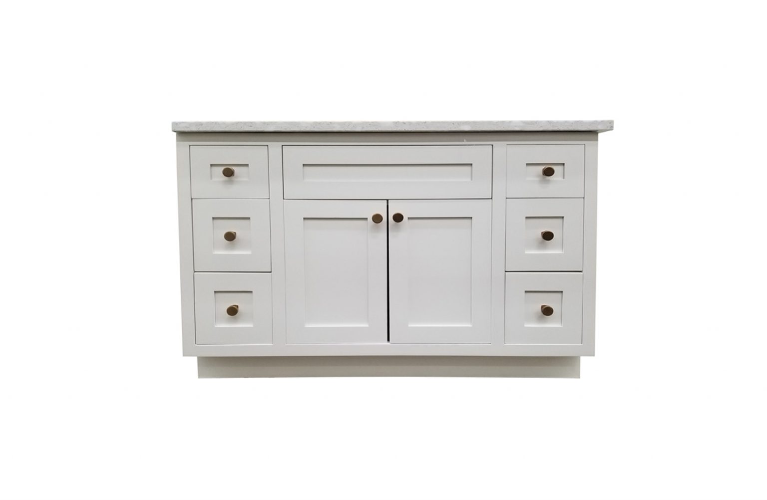 Bania Raised Panel White Vanity | Check Out Builders Surplus