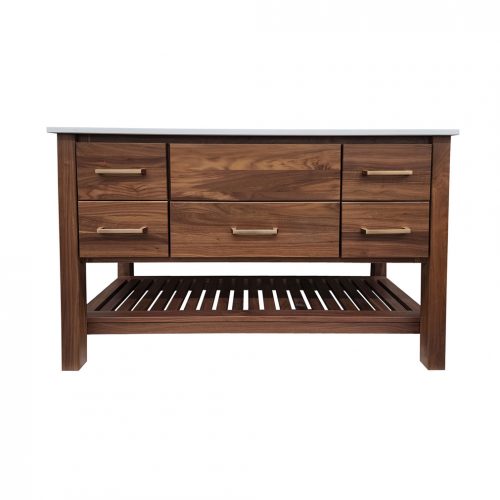 Interlude Walnut Natural Vanity | Builders Surplus