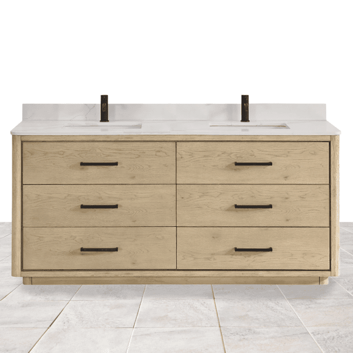 Aquiline Natural Oak Vanity & Top | Builders Surplus