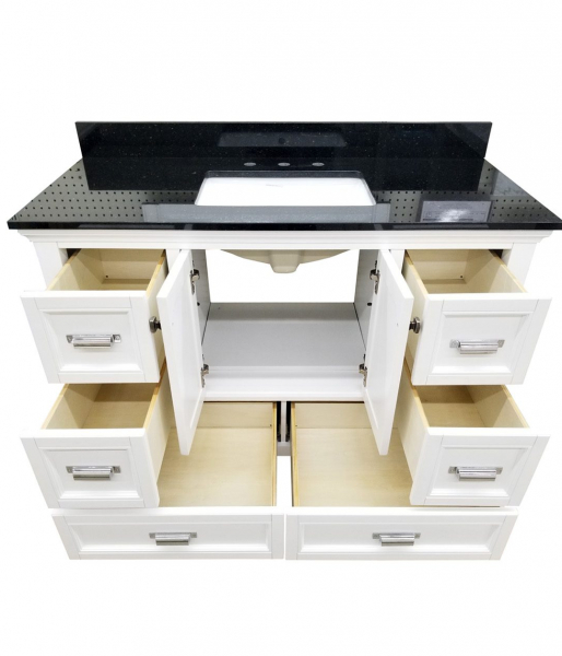Arctic White with Bottom Drawers Vanity - Builders Surplus - Wholesale ...