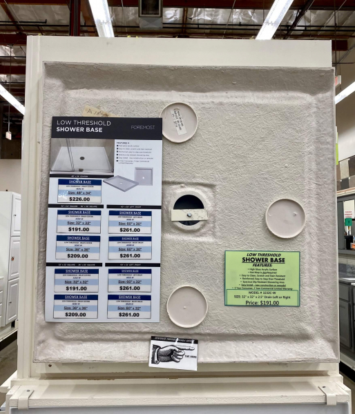 Shoreline Shower Pan - Builders Surplus - Wholesale Kitchen and ...